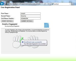 Simple PHP Web Biometric Authentication – Joseph Mwema - Biometrics ...