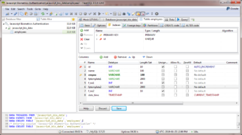 JavaScript Web Biometric Authentication and Integration
