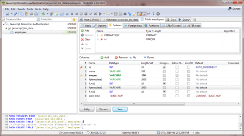 JavaScript Web Biometric Authentication and Integration