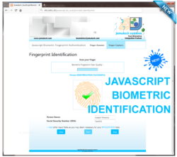 JavaScript Web Biometric Authentication and Integration