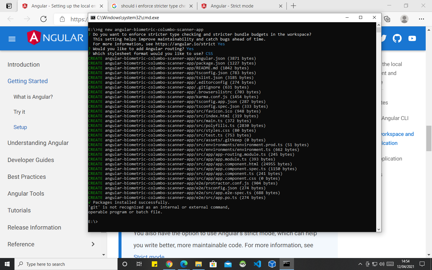 Angular Biometric Integration using a Columbo Fingerprint Scanner