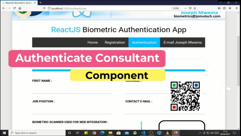 React Biometric Fingerprint Integration Using A Columbo Scanner