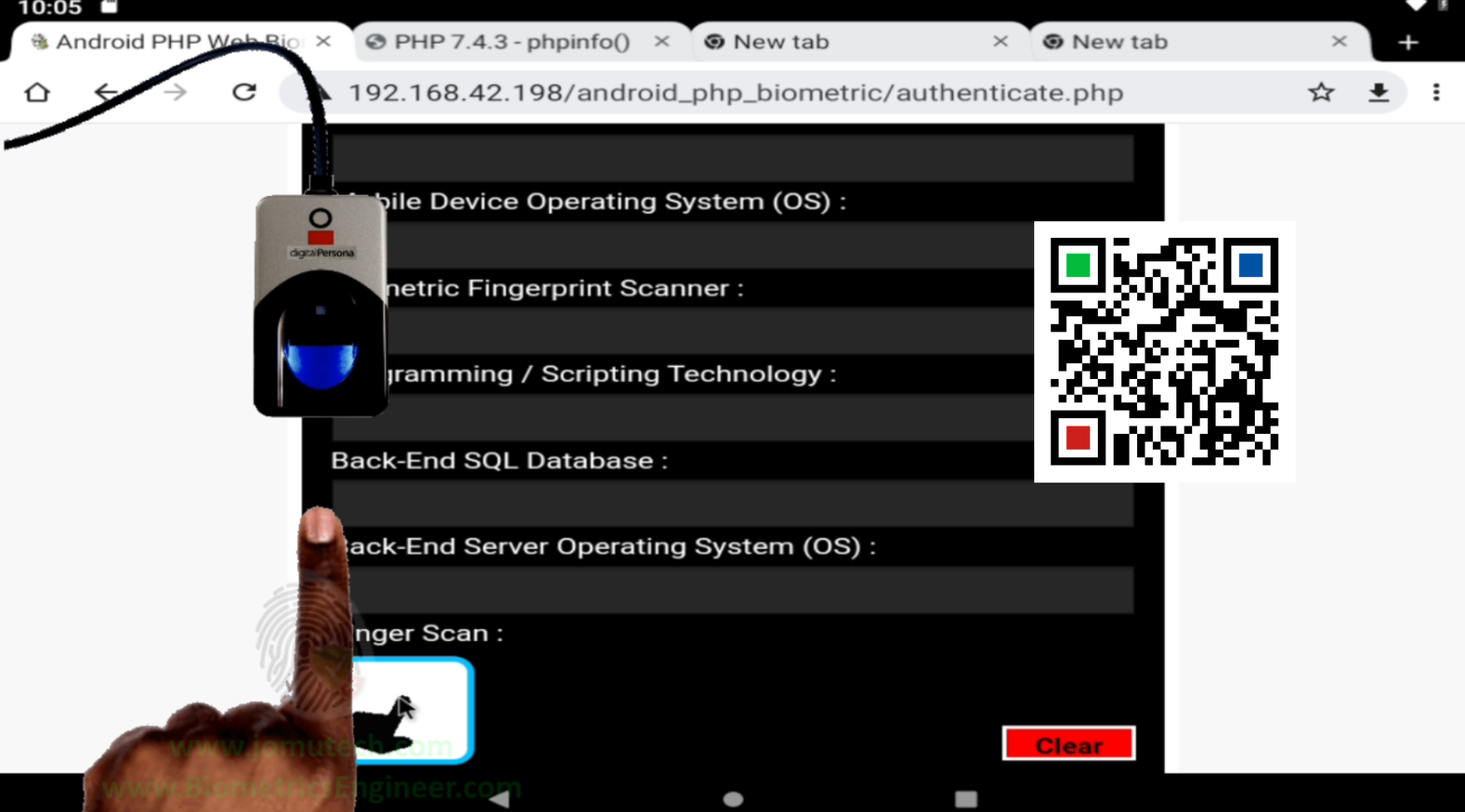Android Php Web Biometric Integration Joseph Mwema Biometrics Engineer