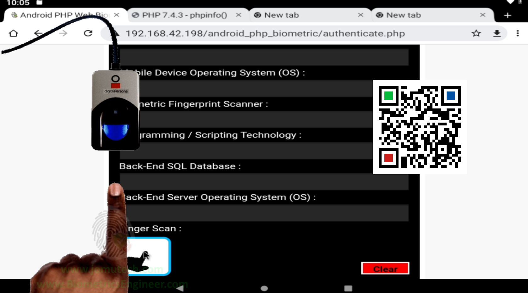 Android Php Web Biometric Integration Joseph Mwema Biometrics Engineer