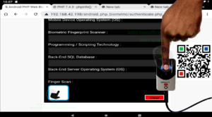 Android PHP Web Biometric Integration – Joseph Mwema - Biometrics Engineer