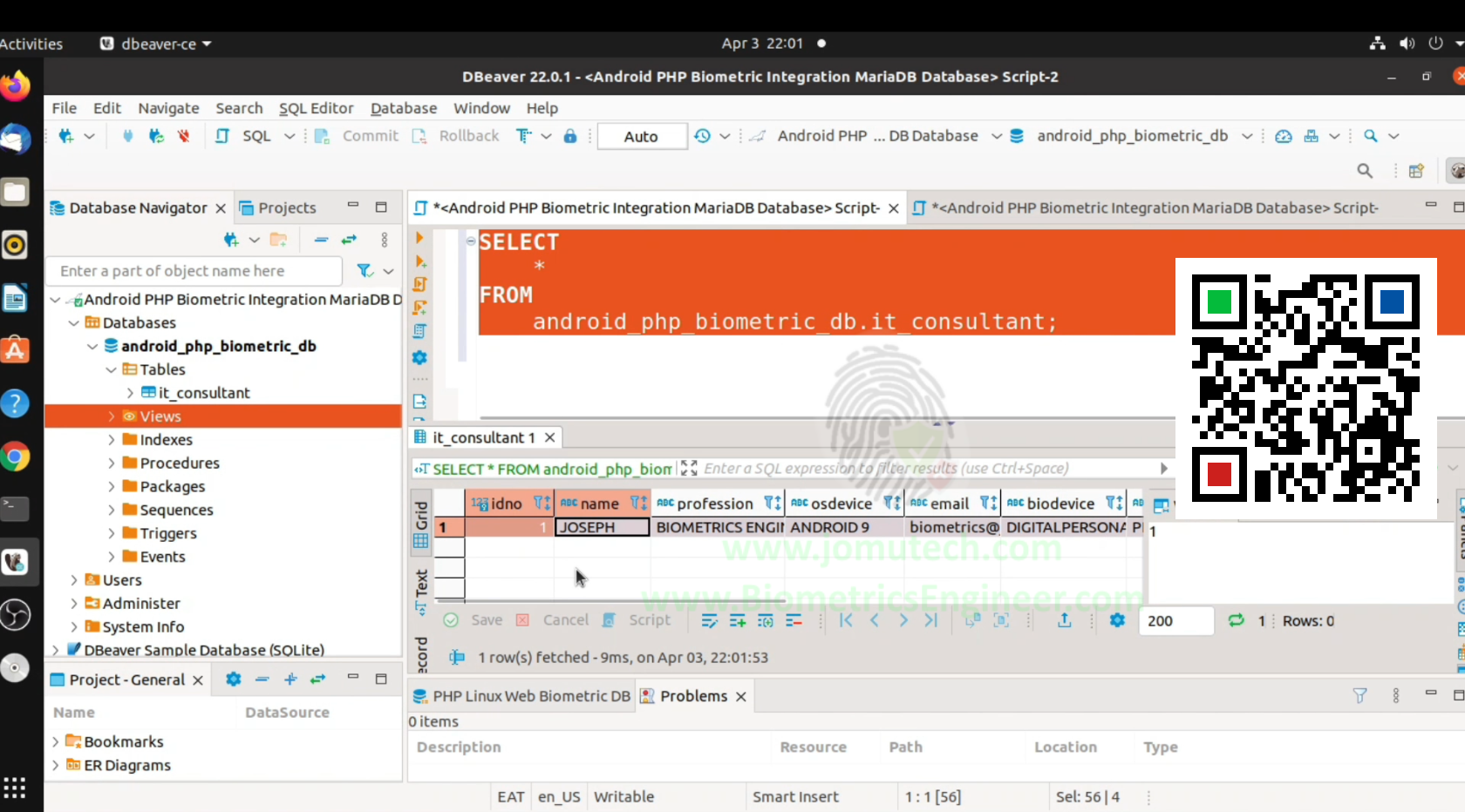 Android Php Web Biometric Integration Joseph Mwema Biometrics Engineer
