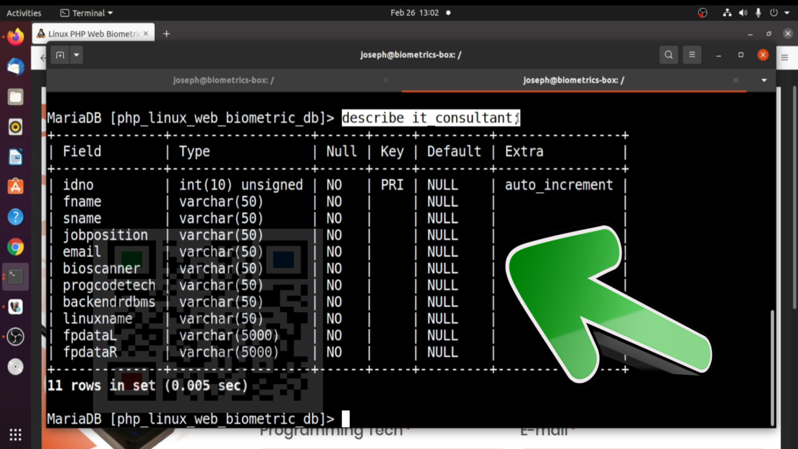 PHP Web Biometric Integration in Linux – Joseph Mwema - Biometrics Engineer